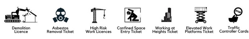 Types of construction tickets and licences required within Sydney